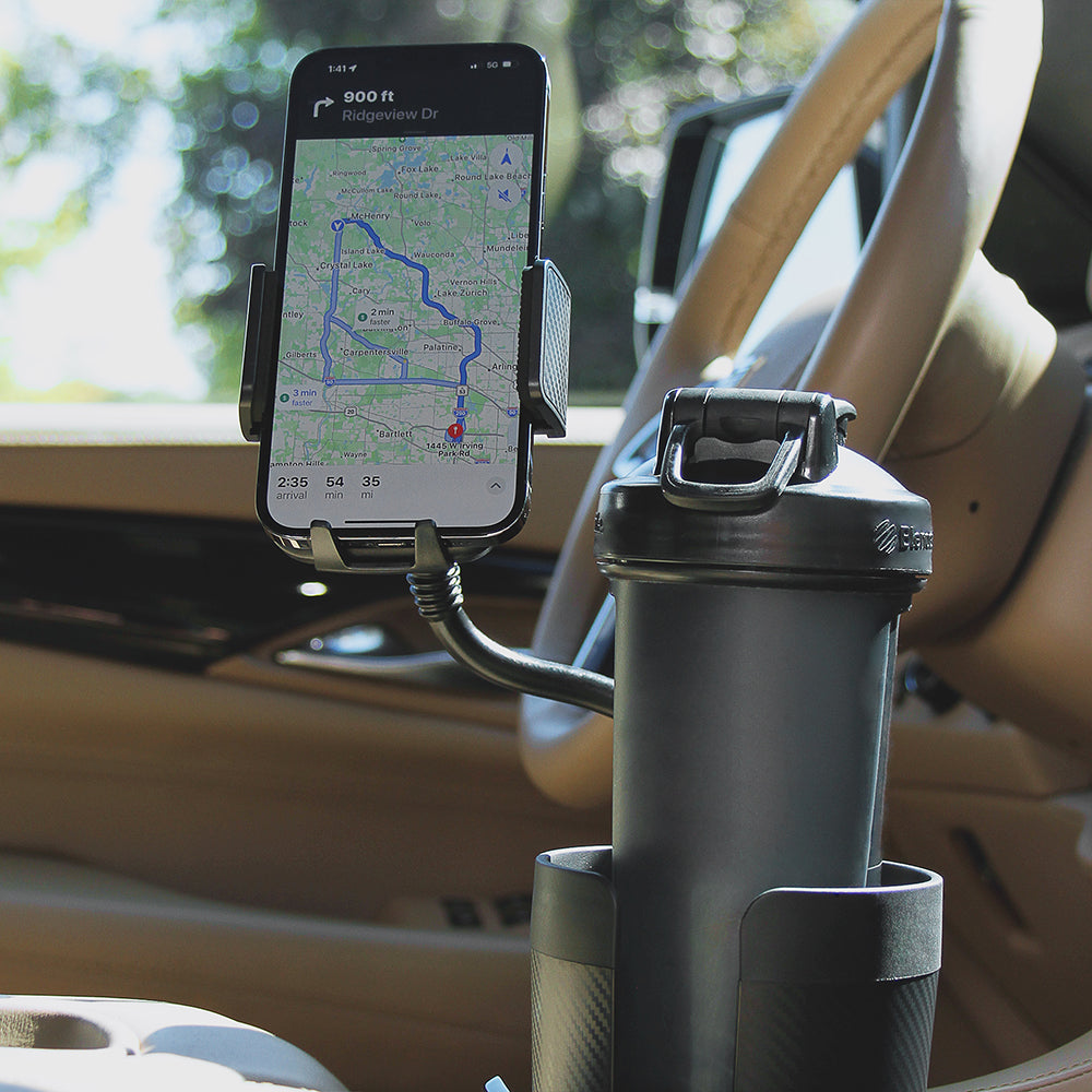 CupCargo Pro – 2-In-1 Cup Holder Expander with 360° Phone Mount ...