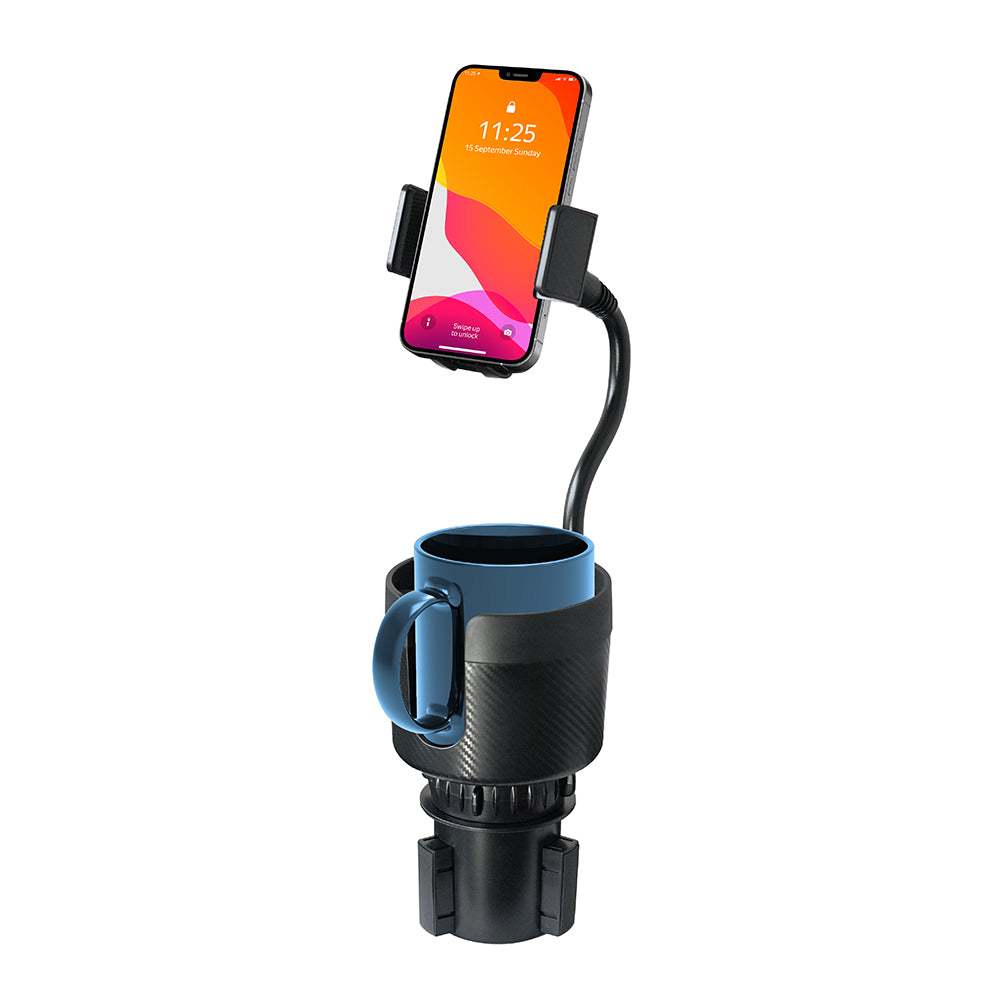 CupCargo Pro – 2-In-1 Cup Holder Expander with 360° Phone Mount ...