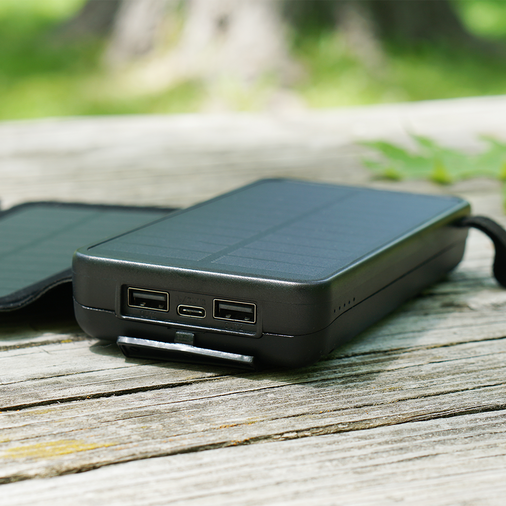 20,000mAh Solar Power Bank with 3x Foldable Solar Panels– Limitless ...