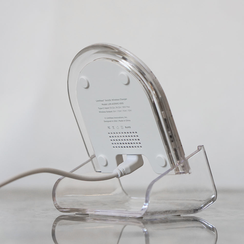 Acrylic Wireless Charger and Phone Stand– Limitless Innovations