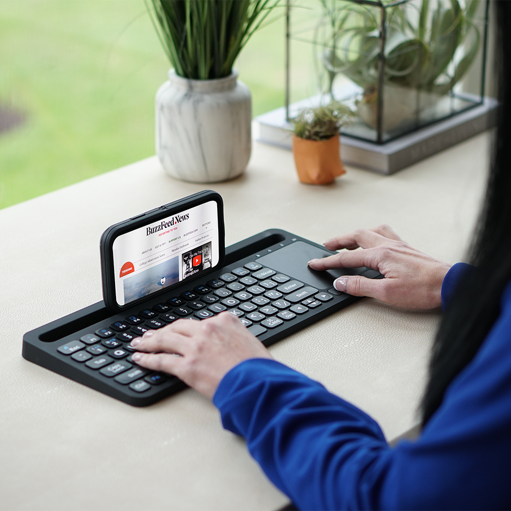 Wireless Multi-Device Keyboard with Touchpad– Limitless Innovations
