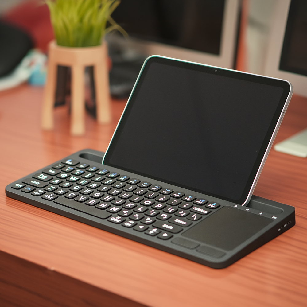 Wireless Multi-Device Keyboard with Touchpad– Limitless Innovations
