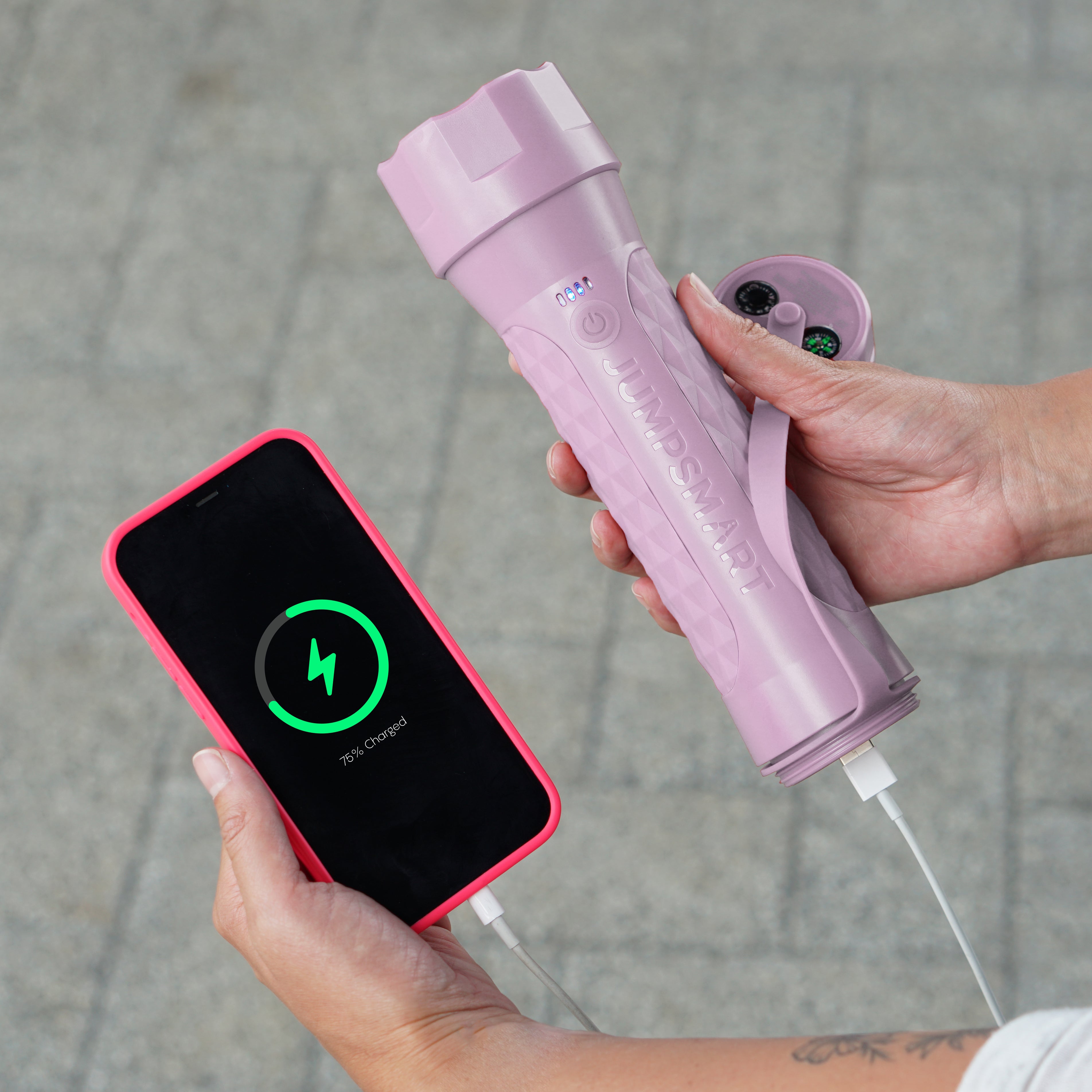 JumpSmart - 10-in-1 Portable Vehicle Jump Starter, Flashlight, Power B ...