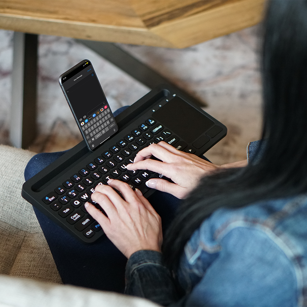 Wireless Multi-Device Keyboard with Touchpad– Limitless Innovations