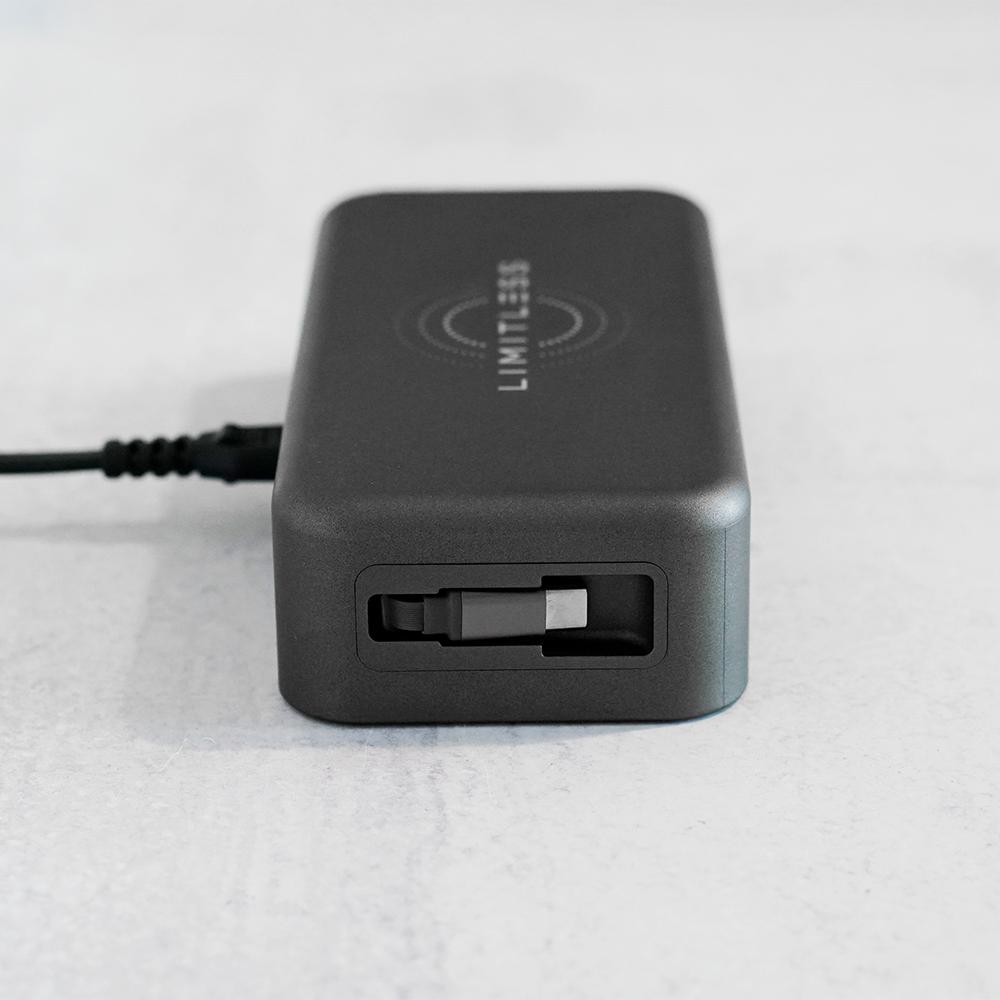 Desktop Wireless Charger with Retractable Cables– Limitless Innovations