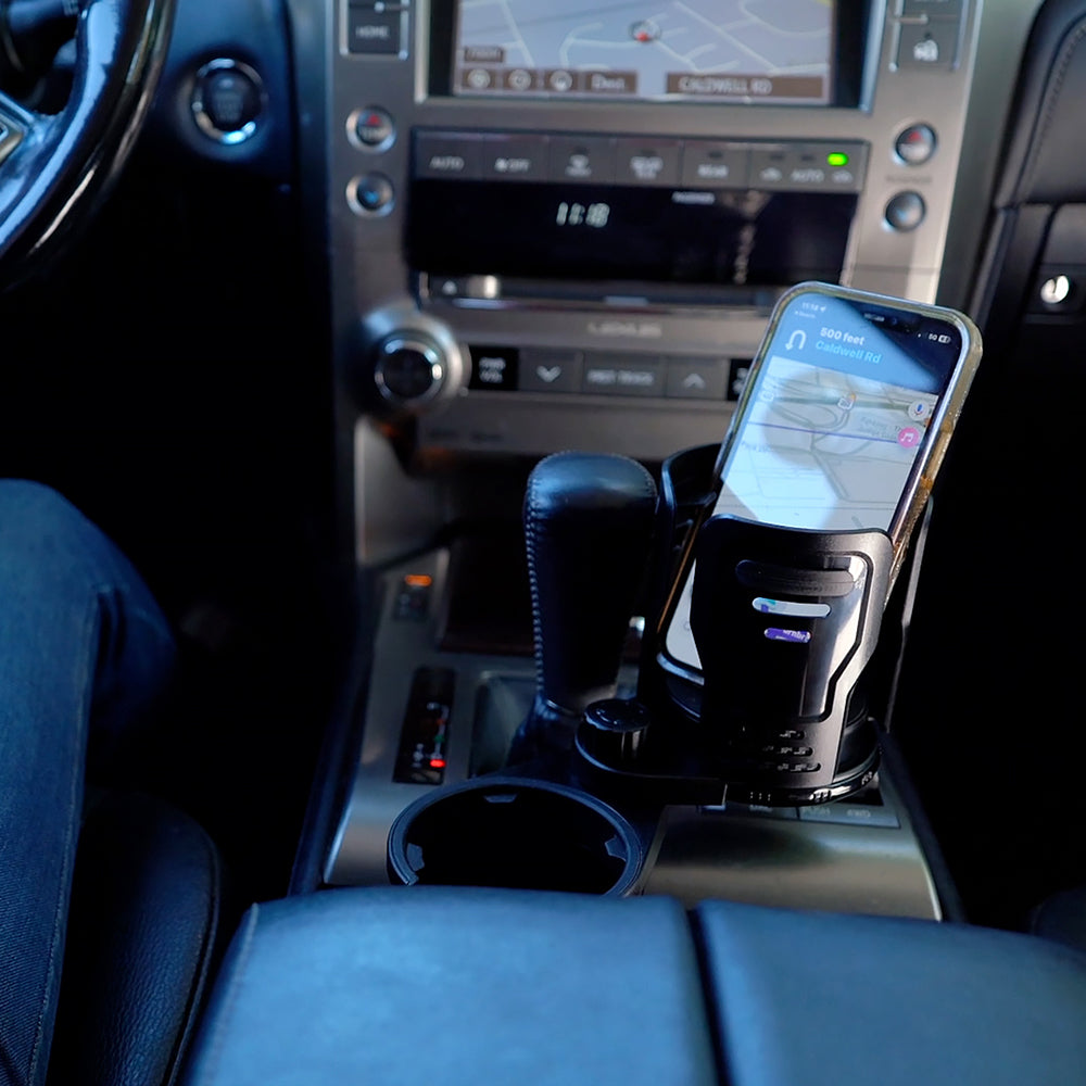 Dual CupStation Pro – 2-In-1 Expandable Cup Holder with 360° Rotating ...