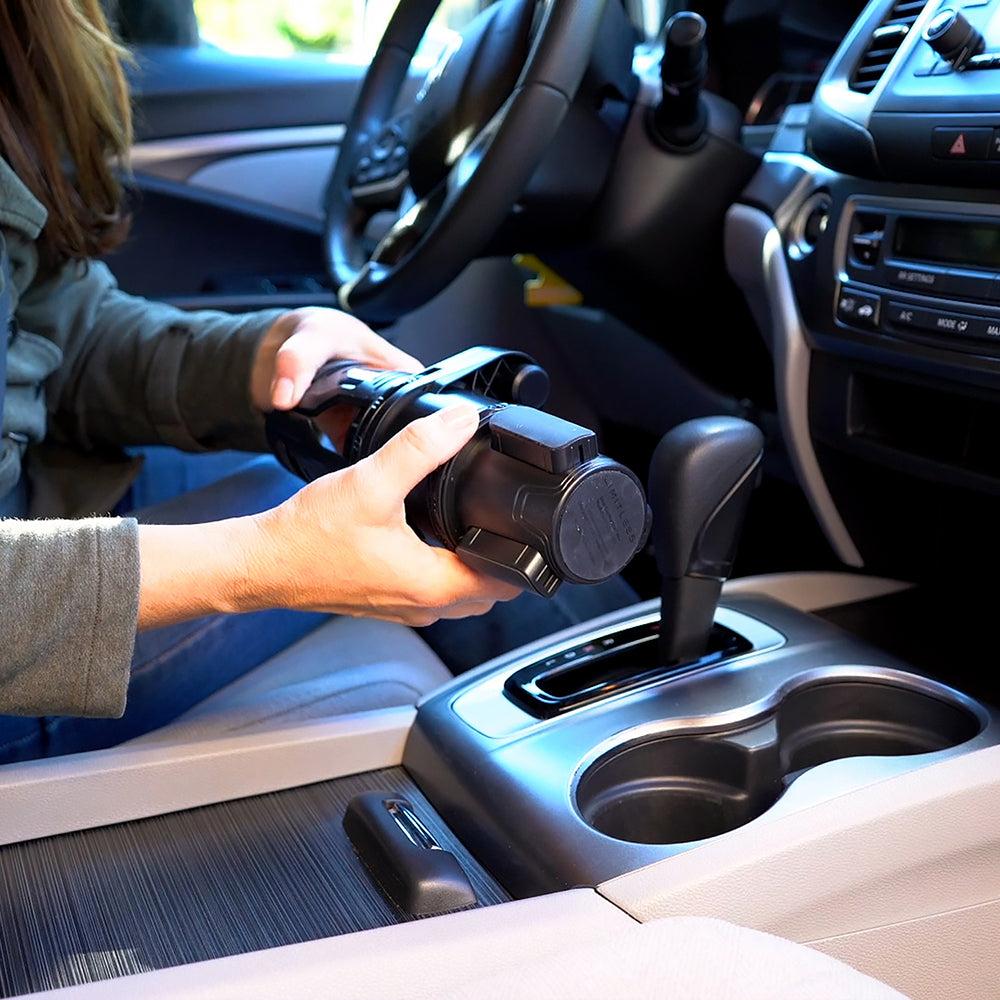 Dual CupStation Pro – 2-In-1 Expandable Cup Holder with 360° Rotating ...