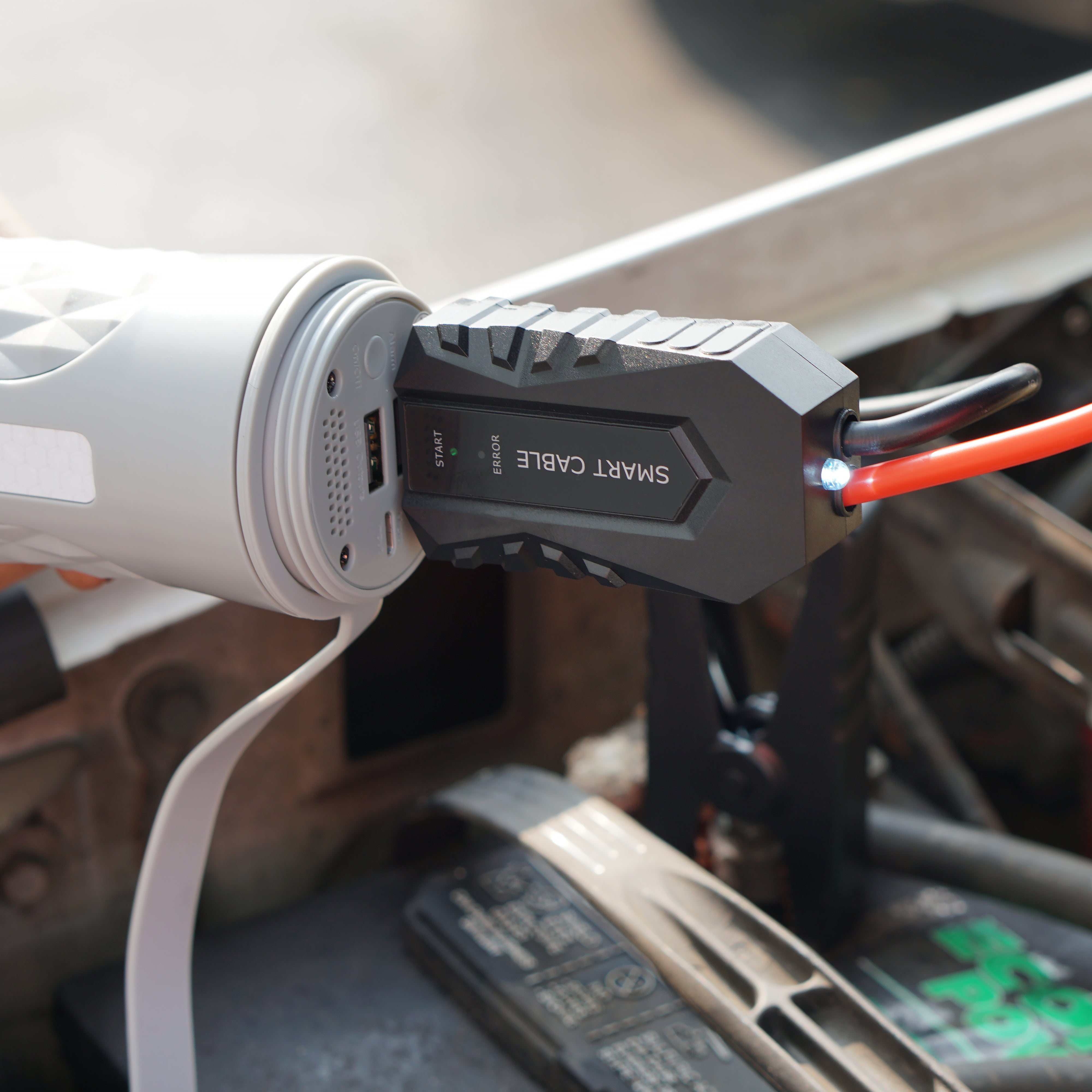 JumpSmart - 10-in-1 Portable Vehicle Jump Starter, Flashlight, Power B ...