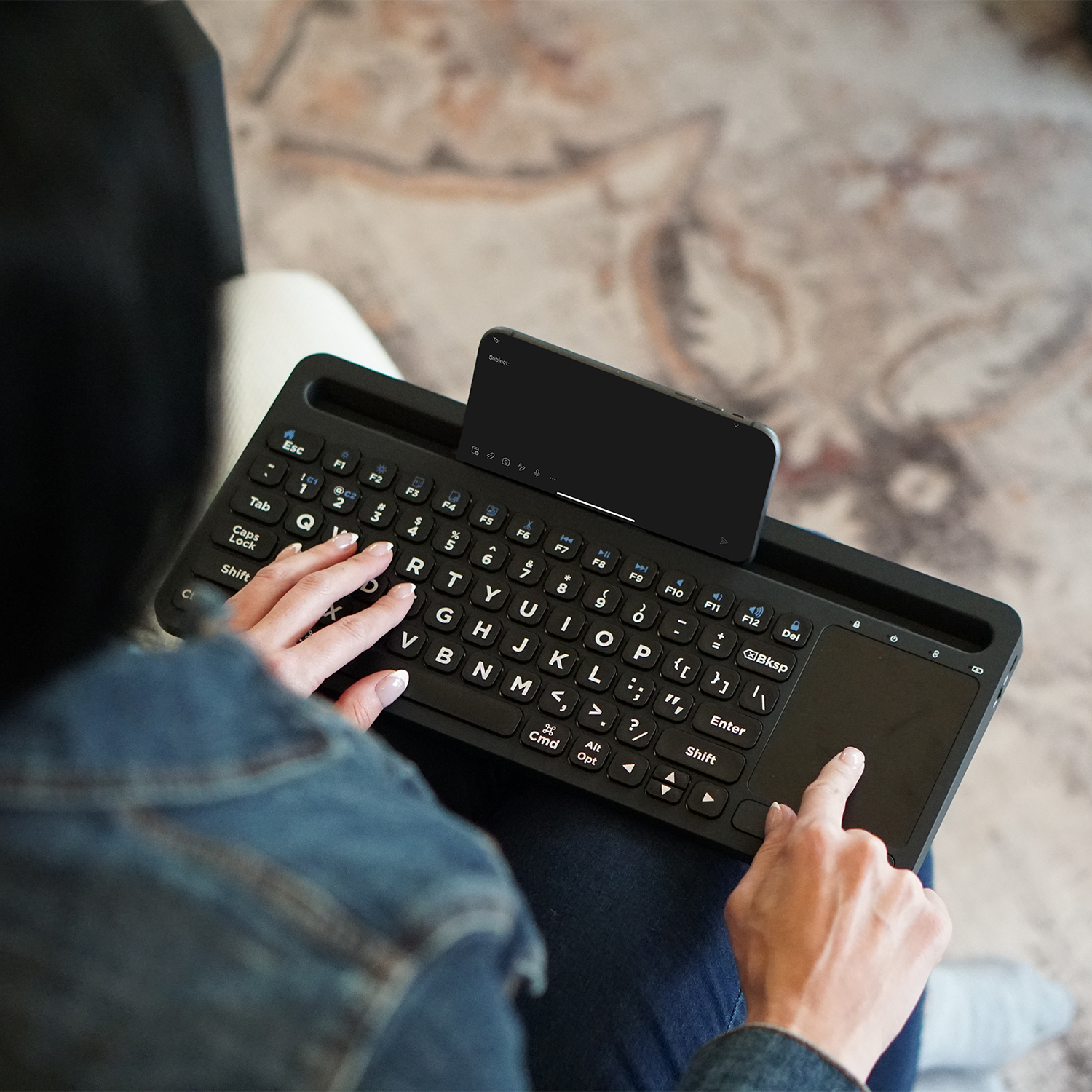 Wireless Multi-Device Keyboard with Touchpad– Limitless Innovations