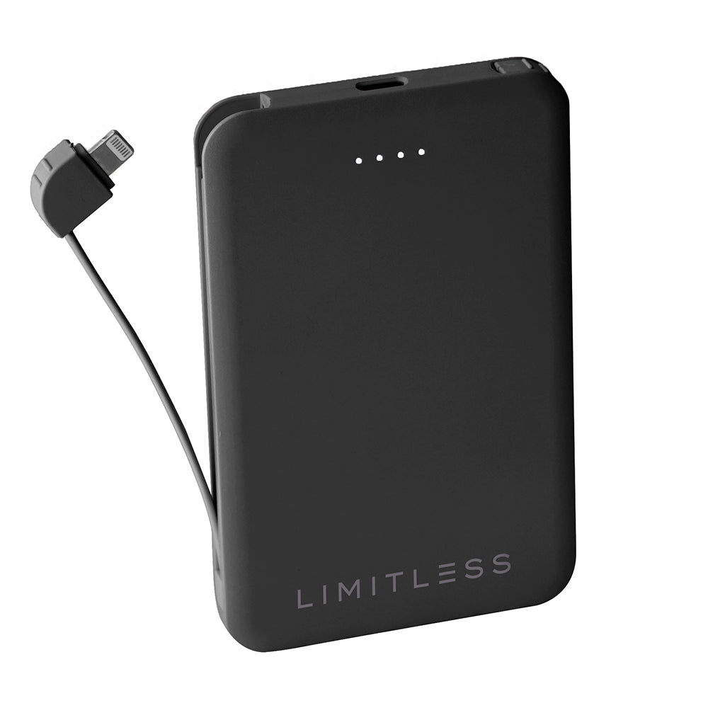 PocketCharge 5,000mAh Universal Power Bank with Built-in Charging Cabl ...