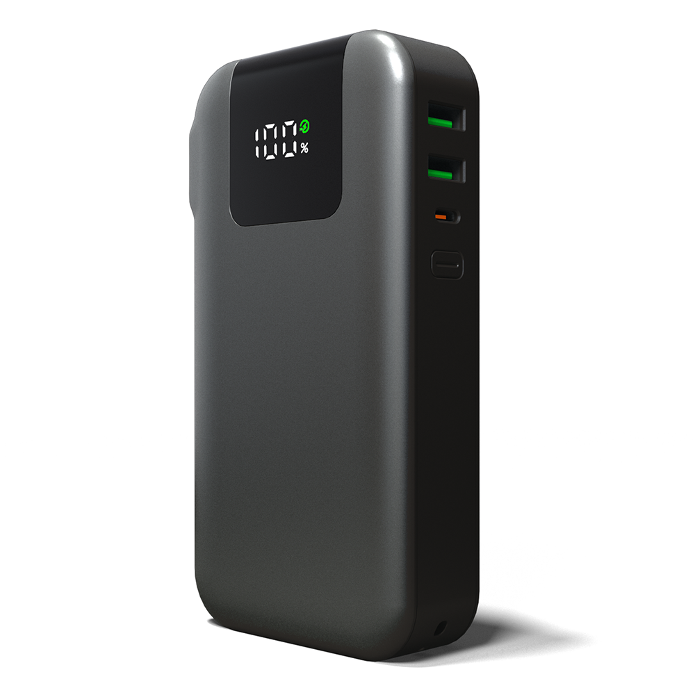 Ultimate 15,000mAh Portable Power Bank with Wall Plug, Digital Display ...