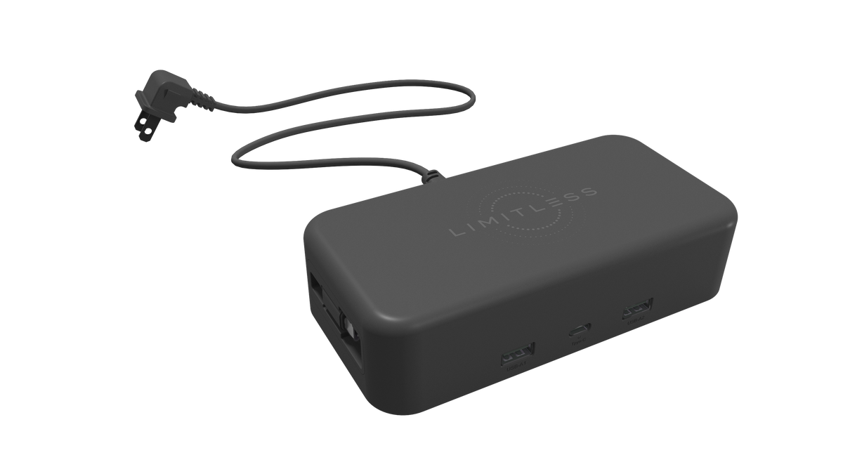 Desktop Wireless Charger with Retractable Cables– Limitless Innovations