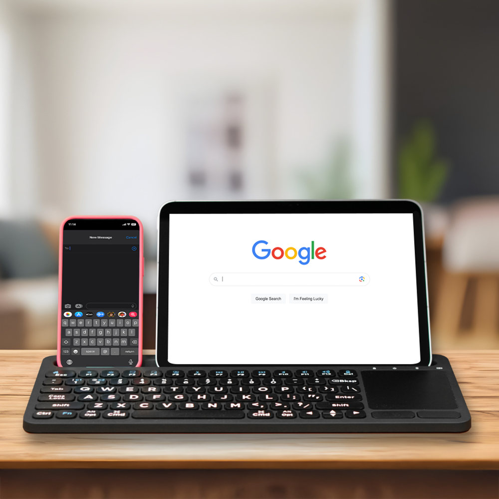 Wireless Multi-Device Keyboard with Touchpad– Limitless Innovations