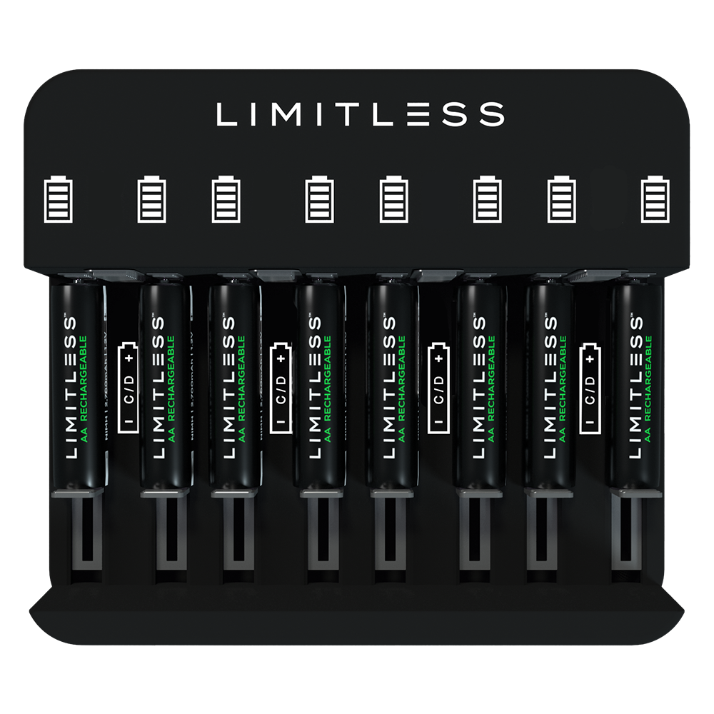 Limitless Universal NiMH Battery Charging System With Rechargeable Bat ...