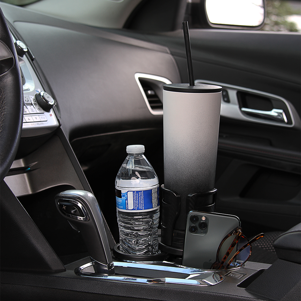 Dual CupStation - 2-in-1 Expandable Cup Holder with 360° Rotating Base ...