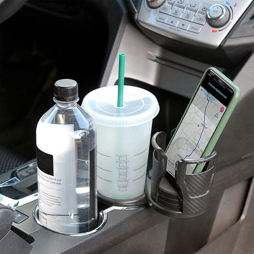 Dual CupStation - 2-in-1 Expandable Cup Holder with 360° Rotating Base ...