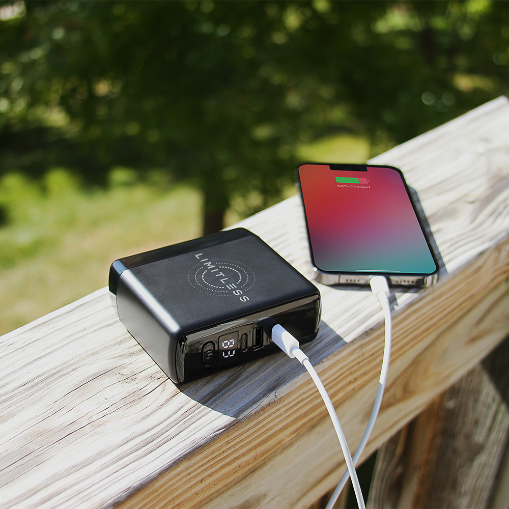 PowerPro Go - 3-In-1 Wall Charger and 10,000mAh Portable Power Bank wi ...