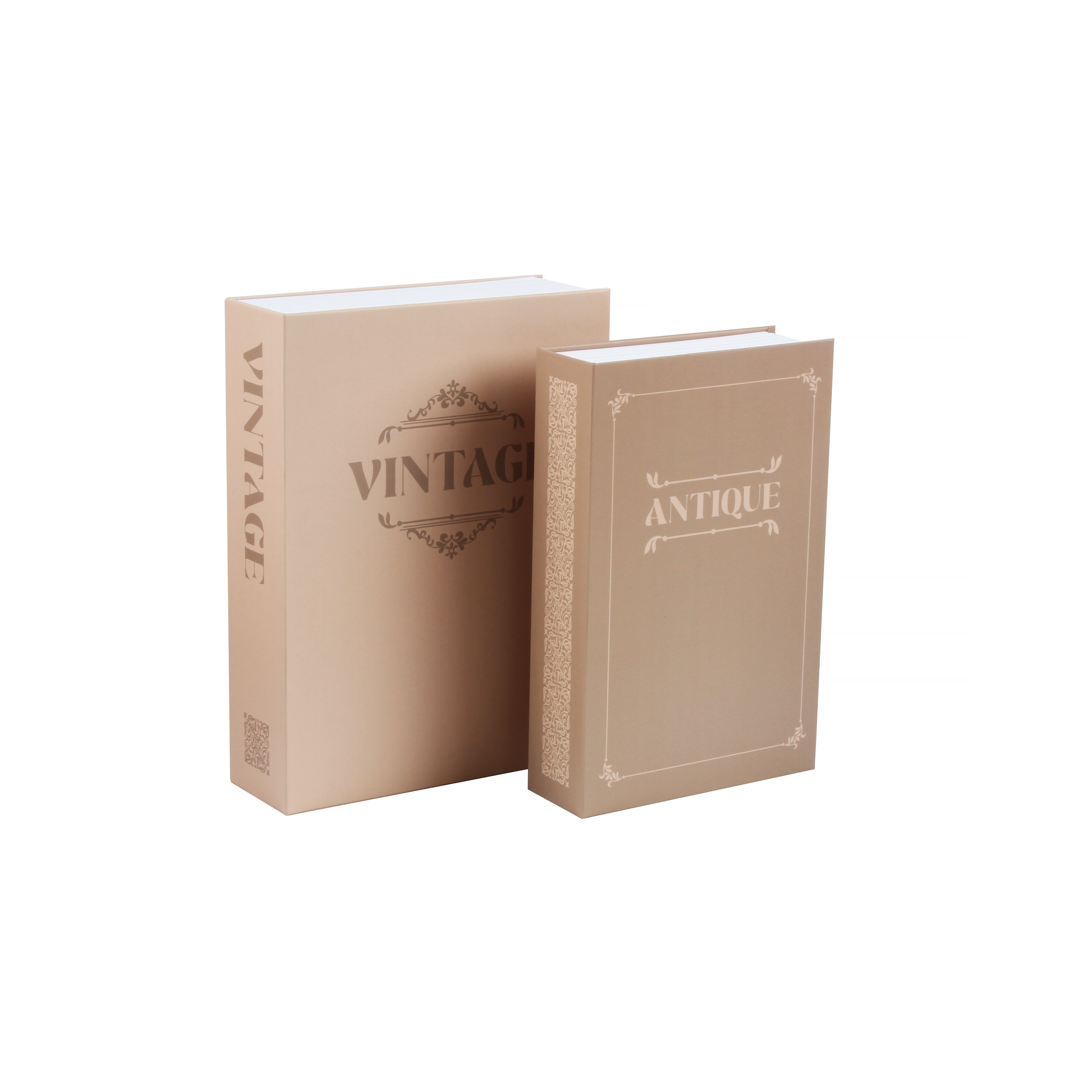 Hidden Book Safe Metal Lock Box with 3-Digit Combination Lock 2-Pack ...