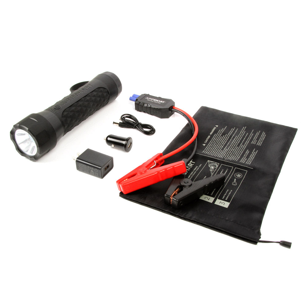 JumpSmart - 10-in-1 Portable Vehicle Jump Starter, Flashlight, Power B ...
