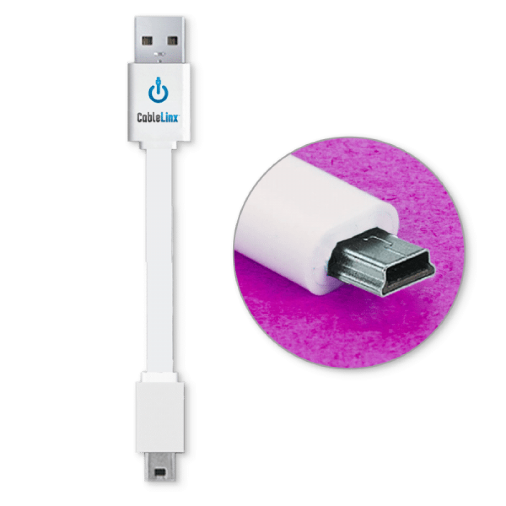 4″ Mini USB Cable – Charge and Sync Flat Cable– Limitless Innovations
