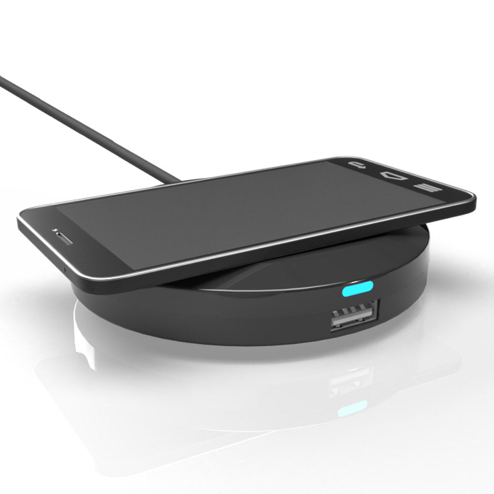 ChargeHub+ Wireless Charger with USB & Fast Charge Wall Adapter ...