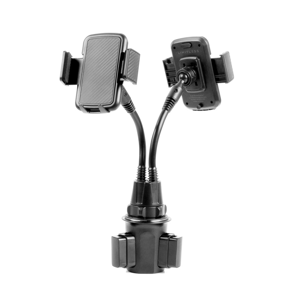 Dual PhoneStation 2-In-1 Universal Phone Mounts for Car Cup Holder ...