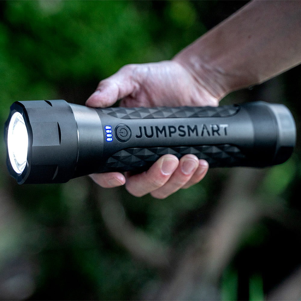 JumpSmart - 10-in-1 Portable Vehicle Jump Starter, Flashlight, Power B ...