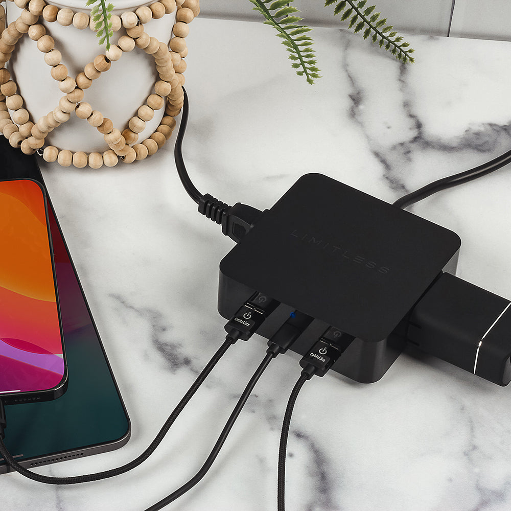 PowerPro 5-Device Charger with USB, Type-C, and AC– Limitless Innovations