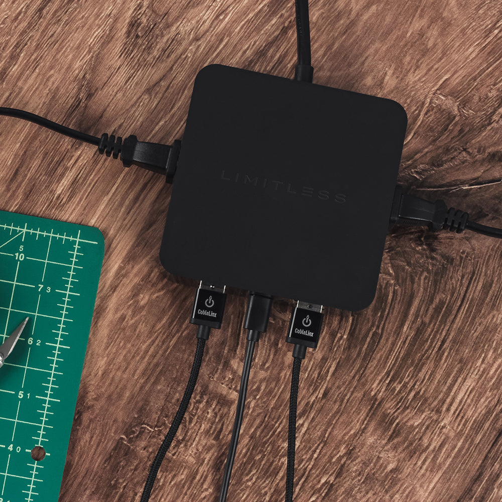PowerPro 5-Device Charger with USB, Type-C, and AC– Limitless Innovations